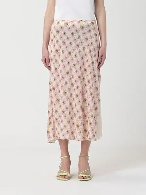 Zadig&Voltaire Printed Midi Skirt With Lace Detail