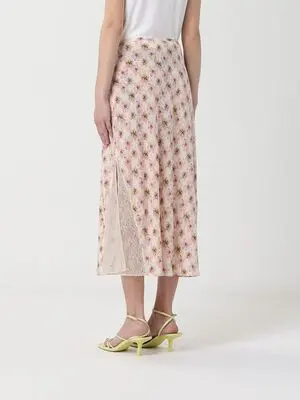 Zadig&Voltaire Printed Midi Skirt With Lace Detail