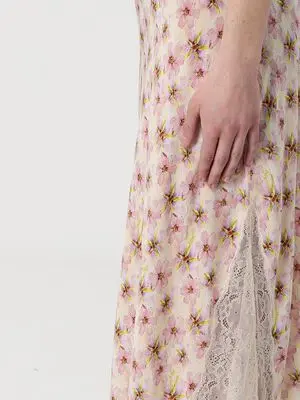 Zadig&Voltaire Printed Midi Skirt With Lace Detail