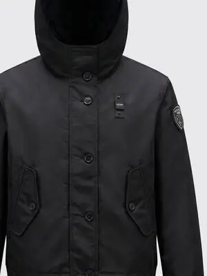 BLAUER. Hooded Jacket With Logo