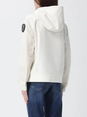 BLAUER. Hooded Jacket With Logo - White