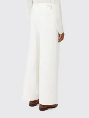 Max Mara Palazzo Trousers In Cotton And Linen