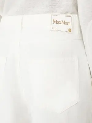 Max Mara Palazzo Trousers In Cotton And Linen