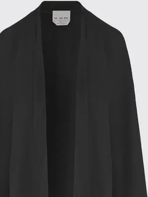 SA SU PHI Long Cashmere Silk Cardigan - Black