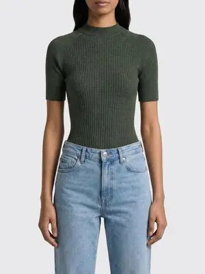 SA SU PHI Ribbed Knit Top - Green