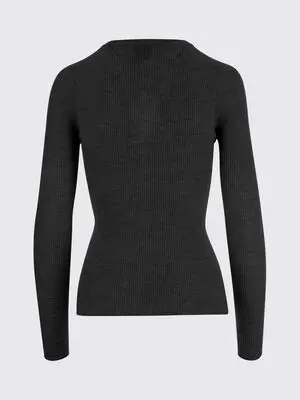 SA SU PHI Cashmere And Silk Ribbed Crewneck Sweater - Black