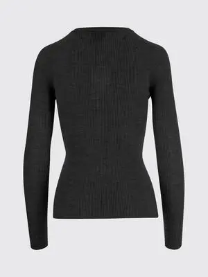 SA SU PHI Cashmere And Silk Ribbed Crewneck Sweater - Black