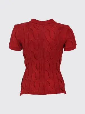 Polo Ralph Lauren Cable Knit Polo Shirt - Red