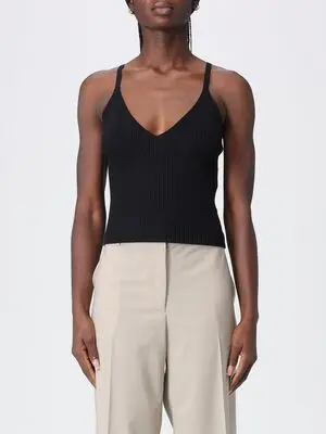 Armani Exchange Ribbed Knit Camisole - Black