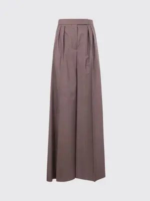 Max Mara Wide Leg Pleated Trousers - Beige