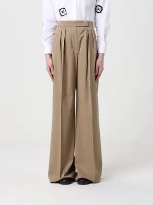Max Mara Wide Leg Pleated Trousers - Hazel