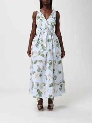 Antonio Marras Floral Print Maxi Dress - Gnawed Blue