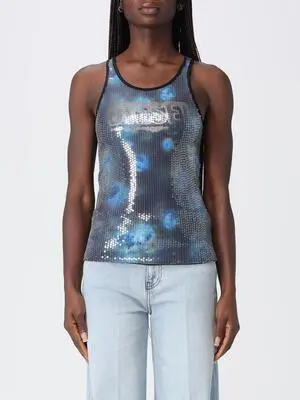 DIESEL® Sequin Embellished Tank Top - Black