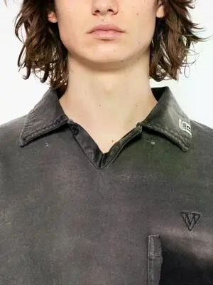 Mihara Yasuhiro Long-sleeved Polo Shirt