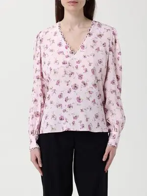 TWINSET Floral Print Blouse With Scalloped Neckline