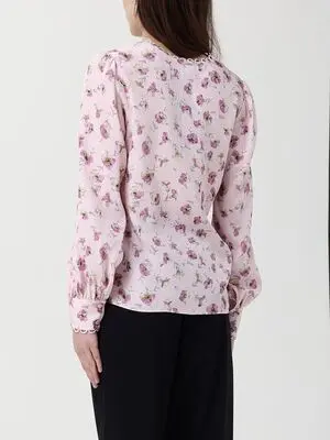 TWINSET Floral Print Blouse With Scalloped Neckline