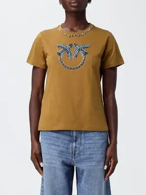 Pinko Embellished T-shirt - Brown