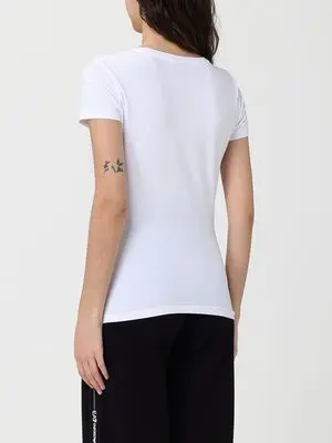 EA7 Crewneck T-shirt With Logo Detail - White