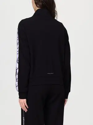 EA7 Zip Up Sweatshirt With Logo Detailing - Black
