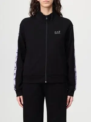 EA7 Zip Through Sweatshirt - Black