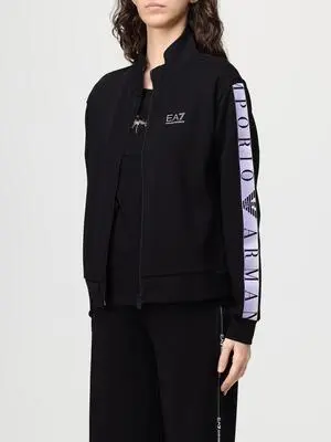EA7 Zip Through Sweatshirt - Black