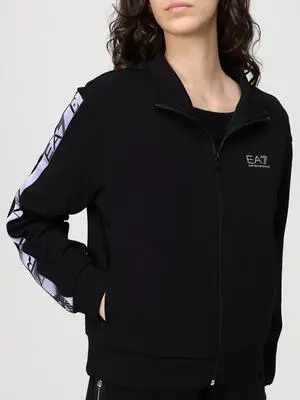 EA7 Zip Through Sweatshirt - Black