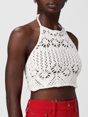 Alanui Crocheted Halter Top - Cream