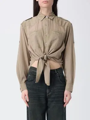 Isabel Marant Étoile Shirt With Front Tie Detail - Beige