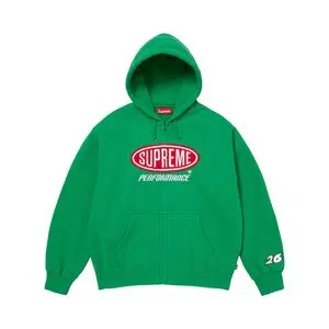 Supreme Performance Zip Up Hooded Sweatshirt - Green