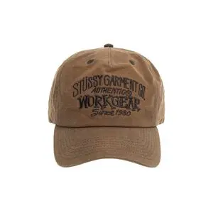 StÜssy Mid-depth Workgear Waxed Snapback - Brown