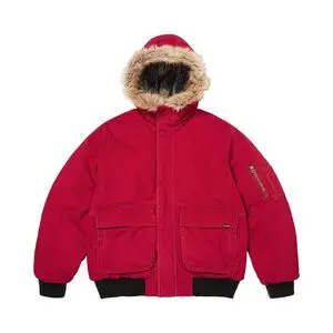 Supreme Reversible Faux Fur Hooded Work Jacket
