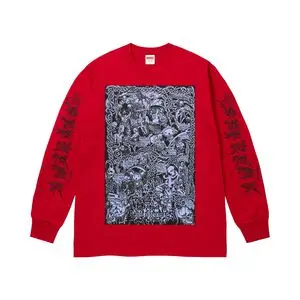 Supreme Long-sleeve Tee - Red