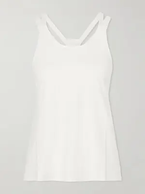 ERES Allyson Embroidered Stretch Jersey Tank Top - White