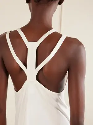 ERES Allyson Embroidered Stretch Jersey Tank Top - White