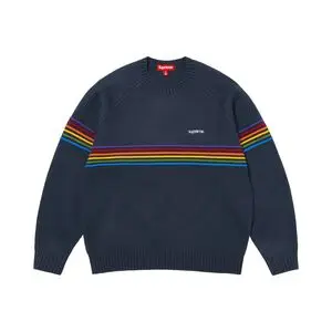 Supreme Raised Stripe Sweater - Blue