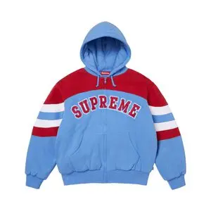 Supreme Hooded Zip-up Sweatshirt - Blue