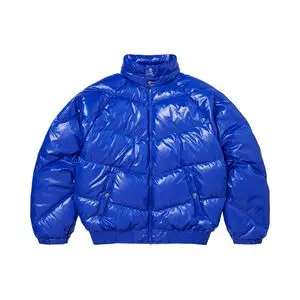 Supreme X Schott Lightweight Down Puffer Jacket - Blue