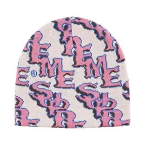 Supreme Slanted Gothic Outline Beanie - Tan