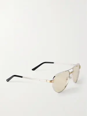 Cartier Santos De Aviator-style Sunglasses