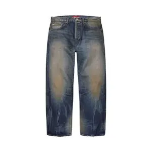 Supreme Distressed Loose Fit Selvedge Jean - Blue