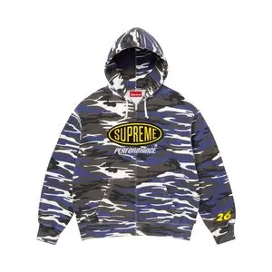 Supreme Performance Zip Up Hooded Sweatshirt - Blue