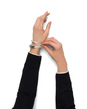 Prada Saffiano Leather Bracelet - Neutral