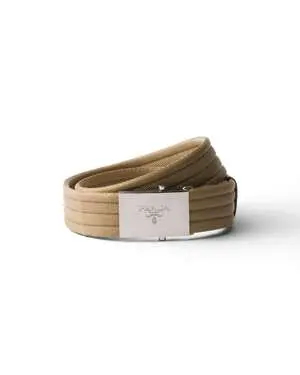 Prada Fabric Belt - Brown
