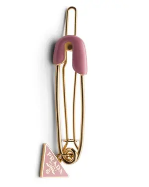 Prada Metal Hair Clip - Pink