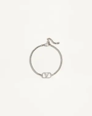 Valentino Garavani Vlogo Signature Metal Bracelet - Transparent