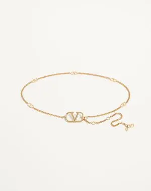 Valentino Garavani Vlogo Signature Chain Belt - Gold