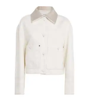Agnona Cotton-linen Denim Jacket