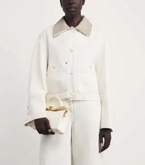 Agnona Cotton-linen Denim Jacket