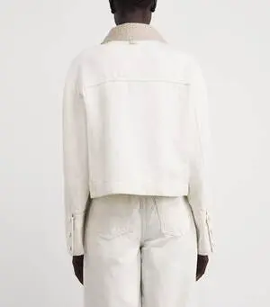 Agnona Cotton-linen Denim Jacket