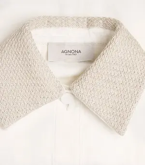 Agnona Cotton-linen Denim Jacket